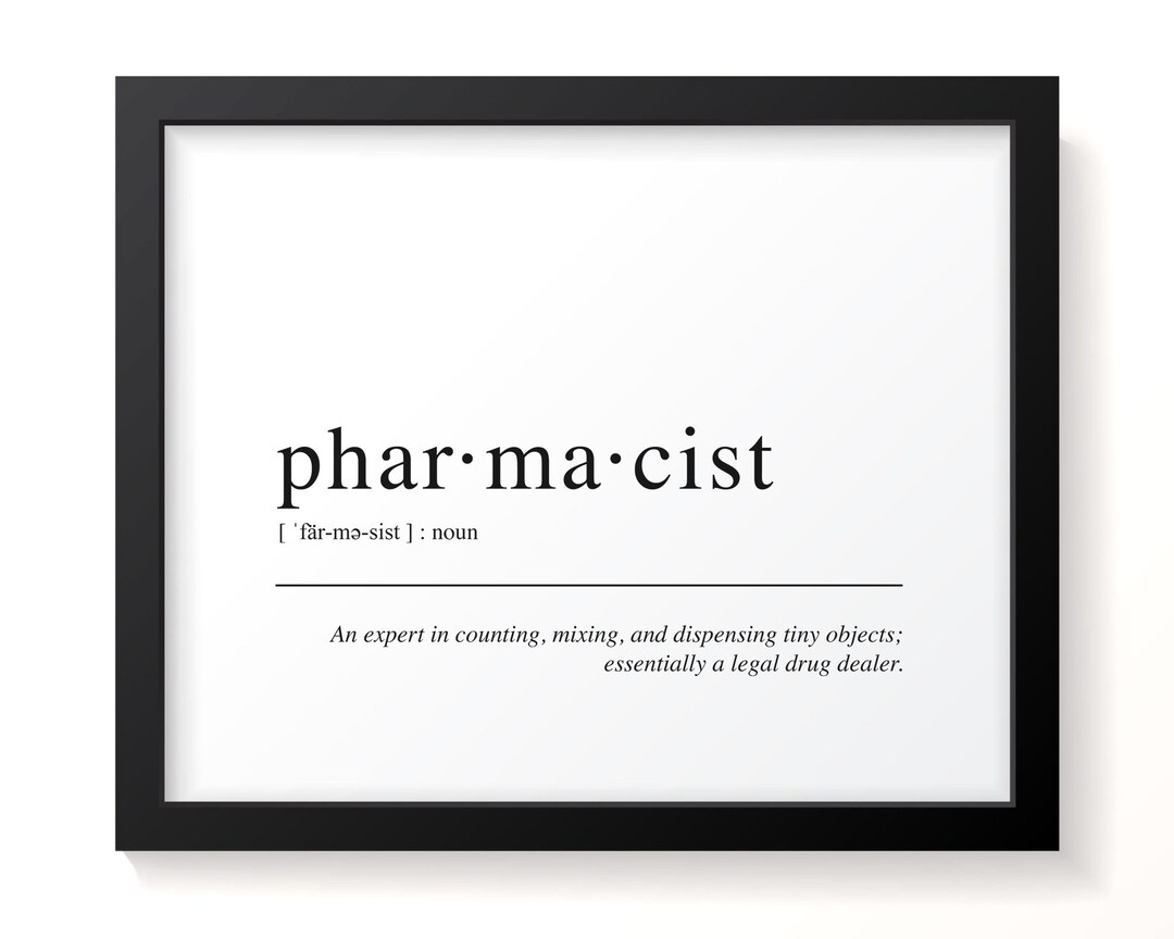 Pharmacy Gift Art, Affordable Gift for Pharmacist, Art Print for ...