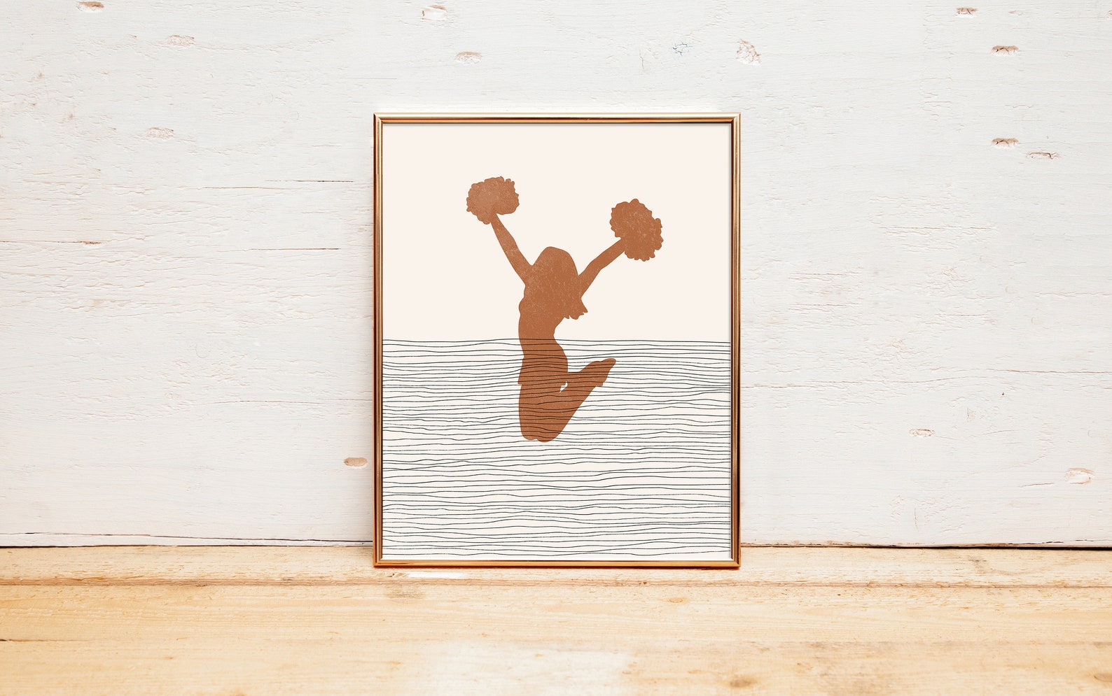 Boho Cheerleader Print Cheer Wall Art / Decor Minimalist - Etsy