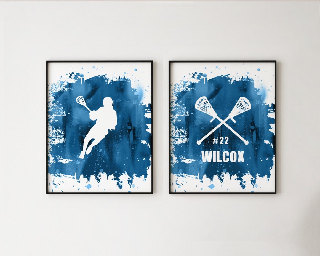 Custom Lacrosse Prints - Boys Lacrosse Poster, Lacrosse Player Decor ...