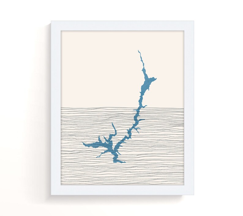 Trinity Lake Art - Boho Trinity Lake Print, Trinity Lake California ...