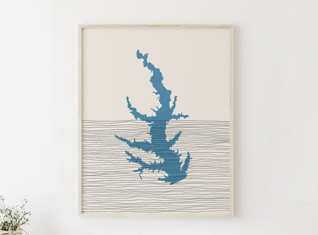 Lake Conroe Art - Boho Lake Conroe Print, Lake Conroe Texas Picture ...
