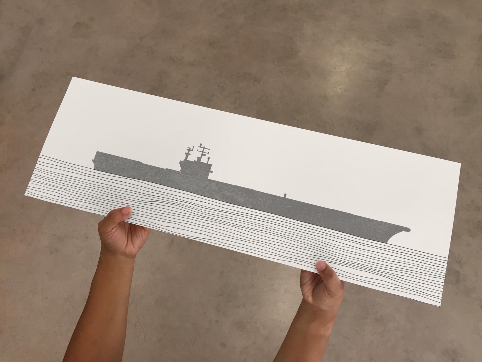Nimitz Class Aircraft Carrier Print - CVN 68 Nimitz Class Carrier Art ...