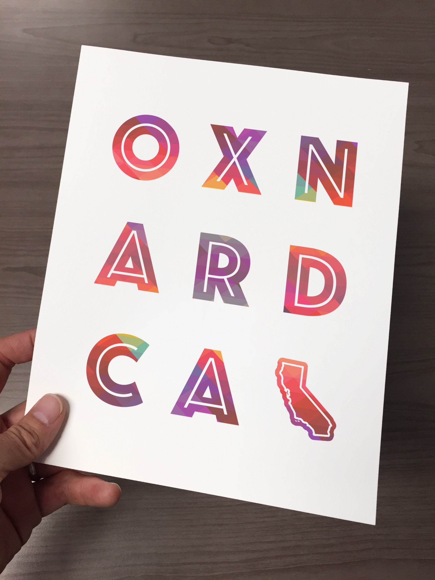 Oxnard California Art Oxnard Art Print California Gift - Etsy