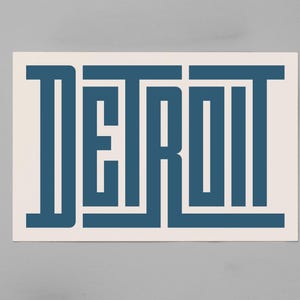 Detroit Art - Detroit Typography Design, Detroit Michigan Wall Art ...
