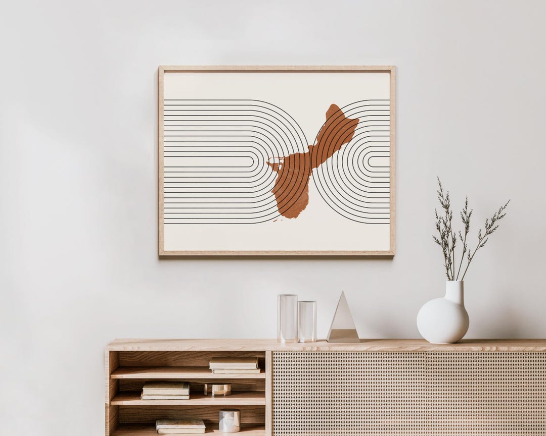 Chad Wall Art - Mid Century Chad Map, Retro Chad Wall Decor / Poster ...