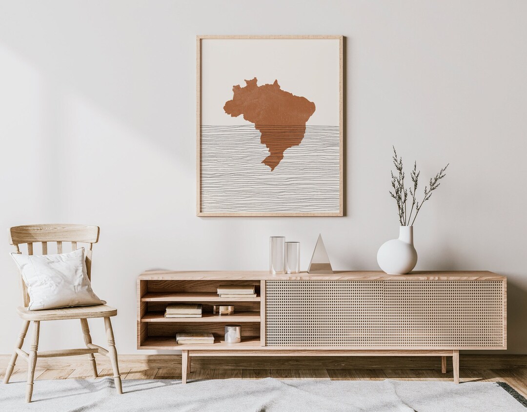 Brazil Print - Boho Brazil Wall Art and Decor, Country Travel Poster ...