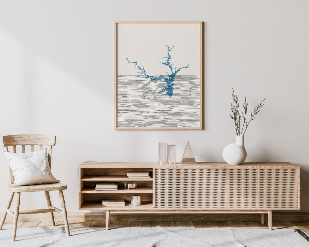 Lake Hartwell Art - Boho Lake Hartwell Print, Lake Hartwell South ...