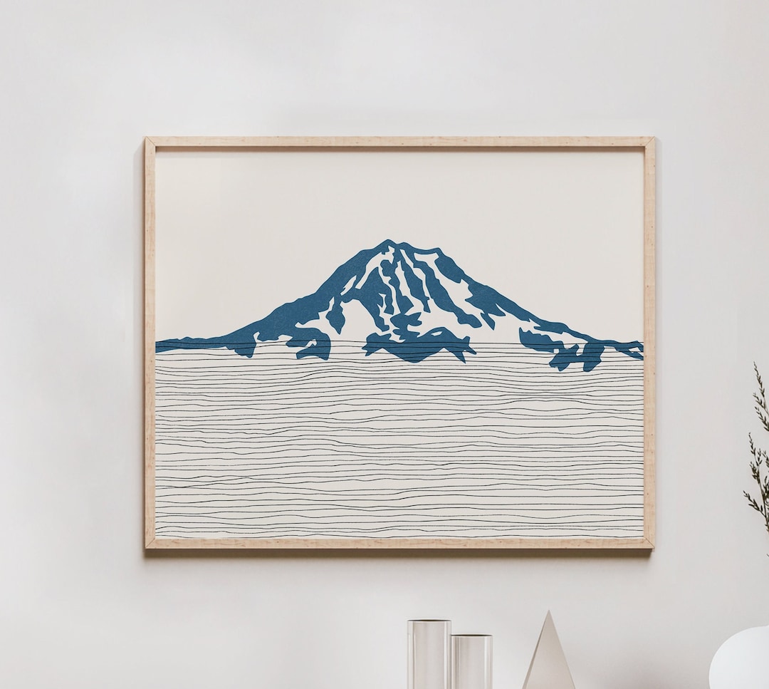 Mount Rainier Art Print - Cascade Range , Washington - Mount Rainier ...