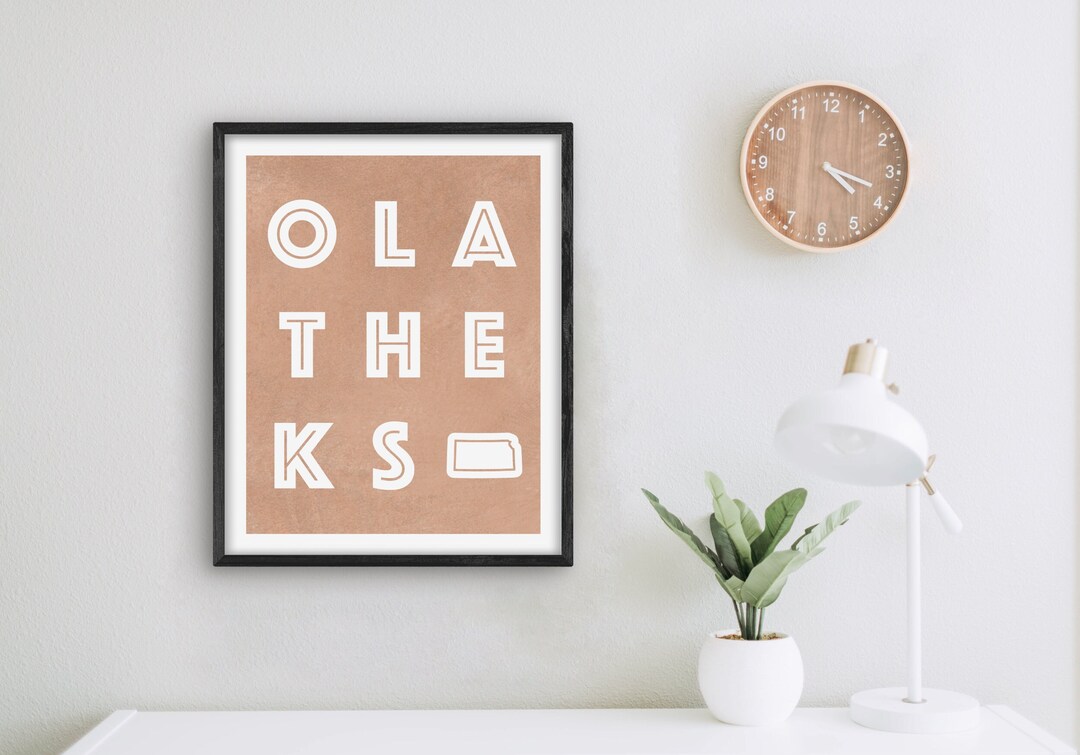 Olathe Kansas Art - Olathe Art Print, Kansas Gift Idea, City of Olathe ...