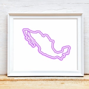 Custom Country Map Print - Pink Custom Map Gift, Map Art, Personalized ...