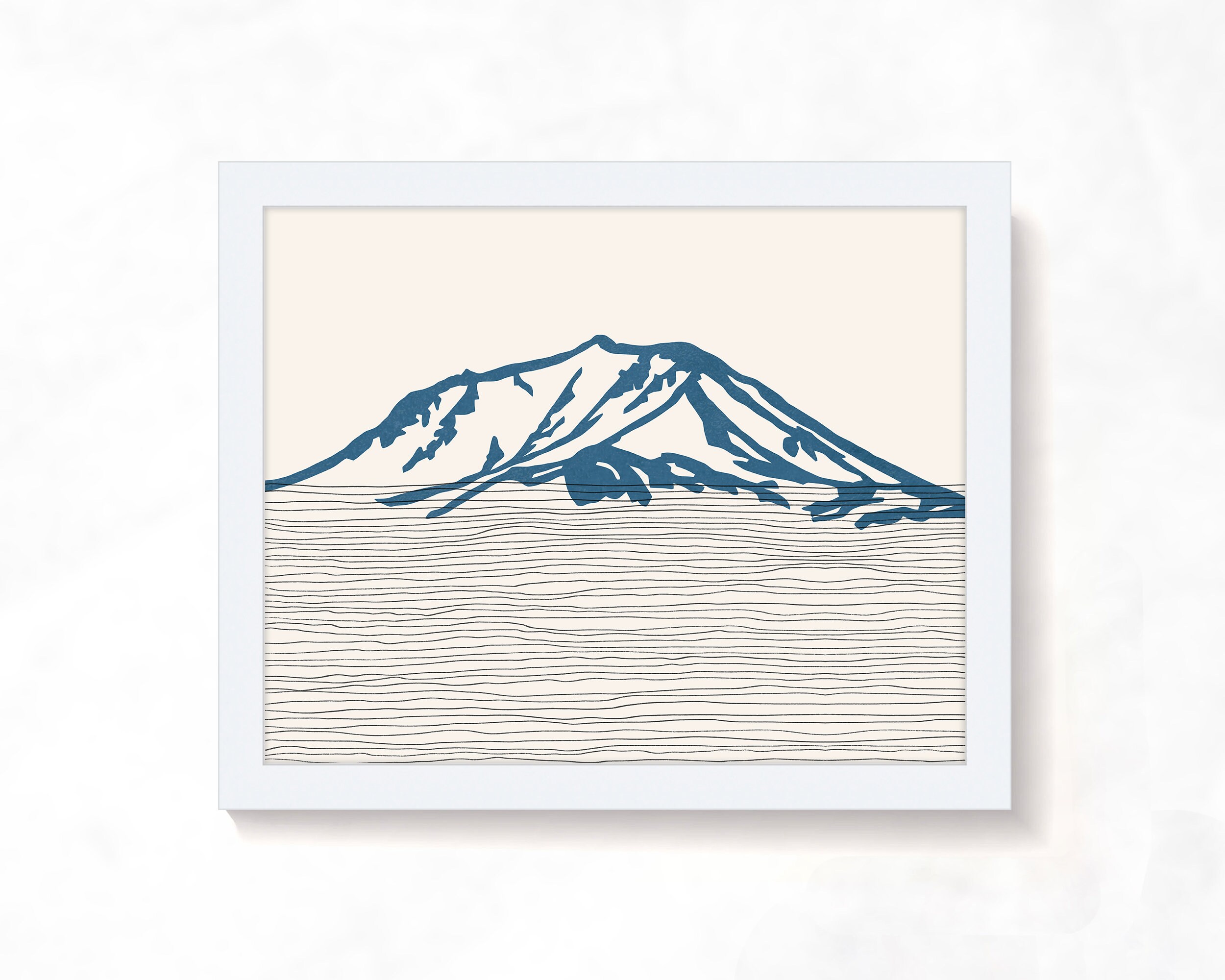 Boho Mount Lassen Art Print - Cascade Range , California - Mount Lassen ...