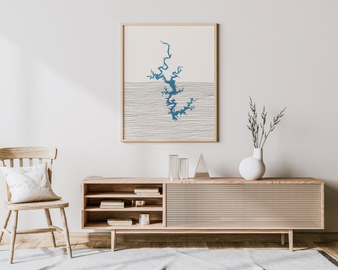 Norfork Lake Art - Boho Norfork Lake Print, Norfork Lake Arkansas Decor ...