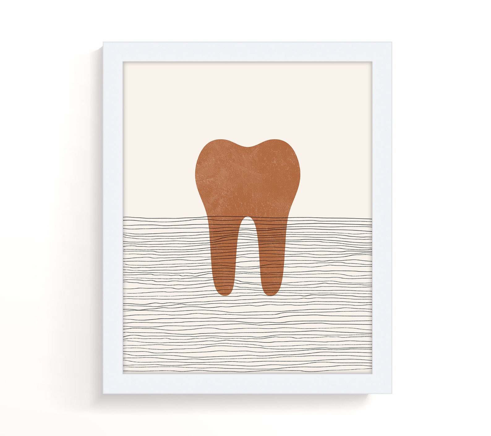 Boho Tooth Print Tooth Wall Art / Decor Minimalist Poster - Etsy
