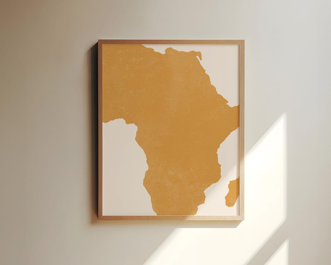 Maximalist Wall Art Map of Africa - Custom Location Print - Maximalist ...