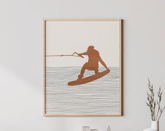 Wakeboarding Poster - Etsy