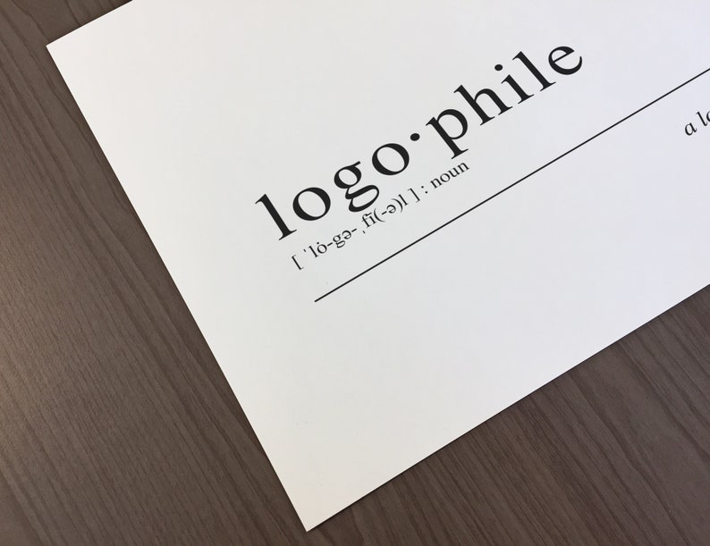 Lover of Words Definition Print Logophile Gift for Word - Etsy