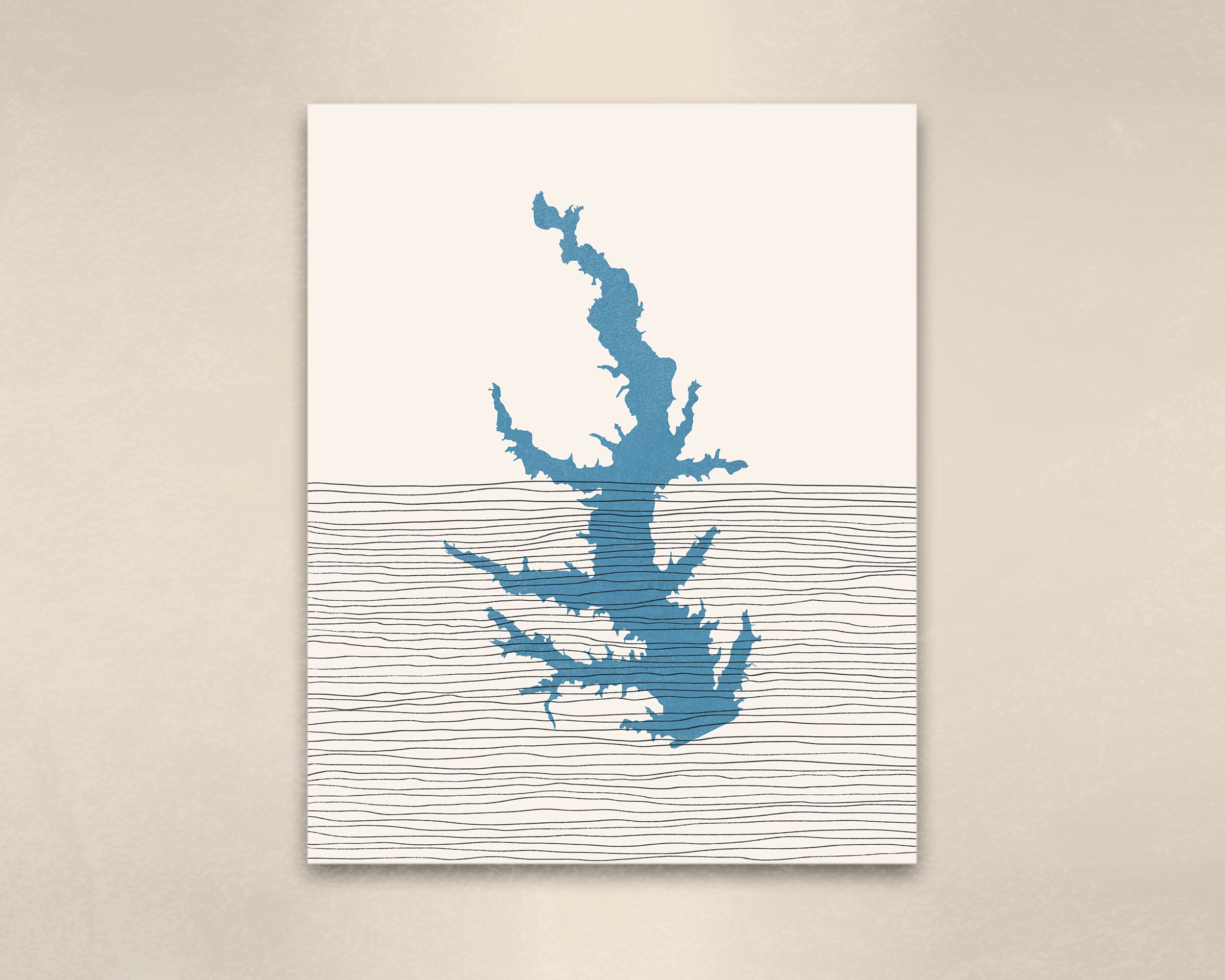 Lake Conroe Art Boho Lake Conroe Print Lake Conroe Texas - Etsy