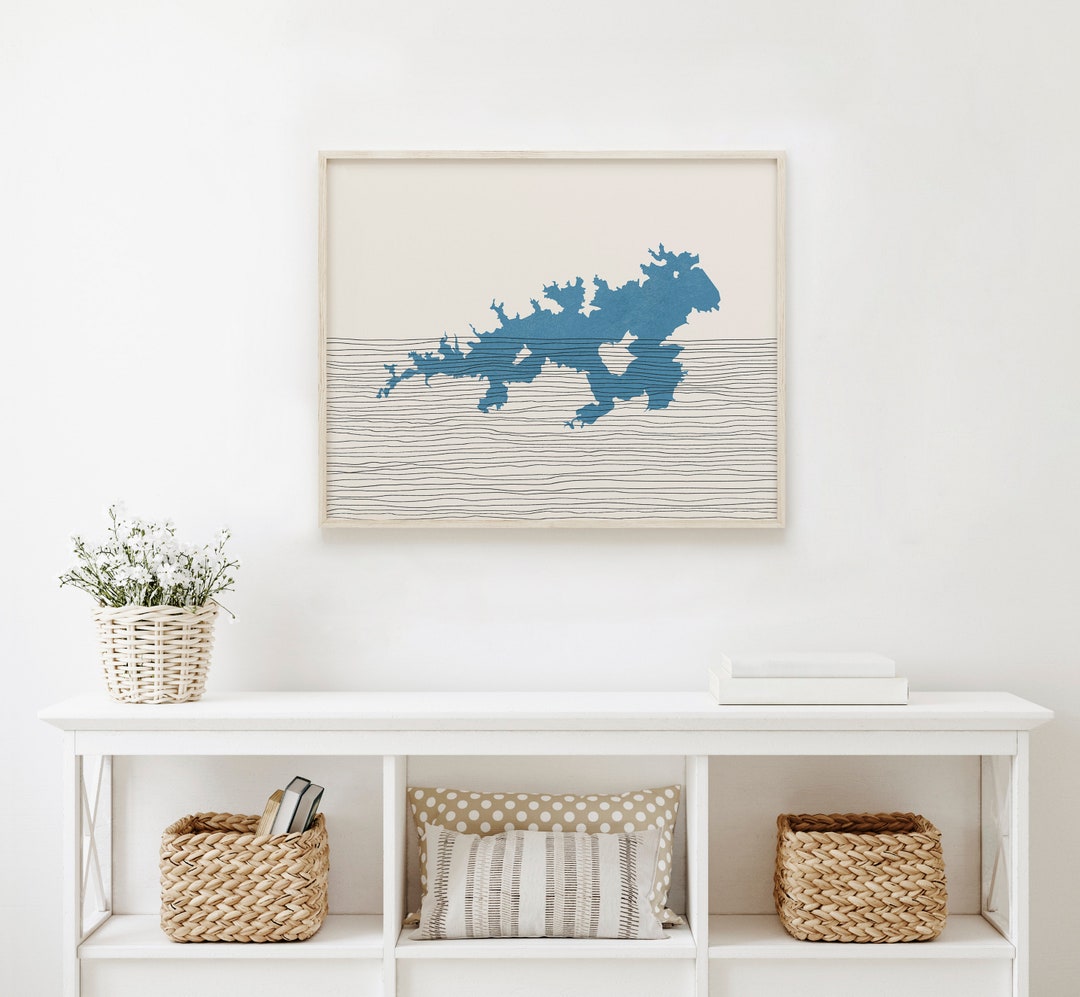 Lake Kickapoo Art Boho Lake Kickapoo Print Lake Kickapoo - Etsy