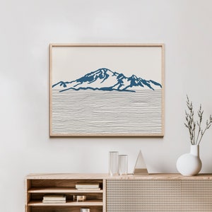 Boho Mount Baker Art Print - Cascade Range , Washington - Mount Baker ...