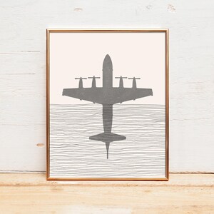 P-3 Orion Art - Minimalist P3 Poster / Print - P3 Military Aircraft ...