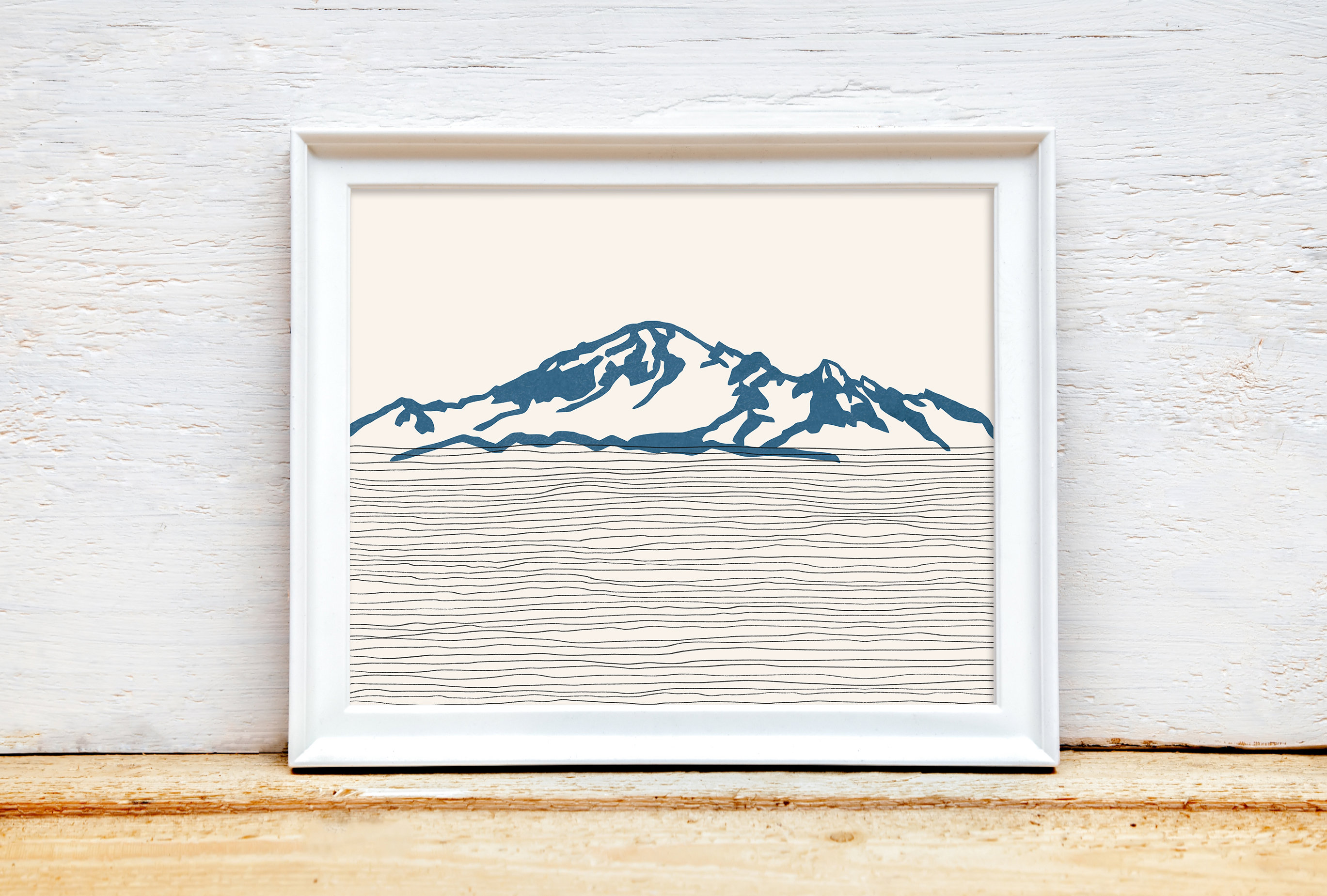 Boho Mount Baker Art Print - Cascade Range , Washington - Mount Baker ...