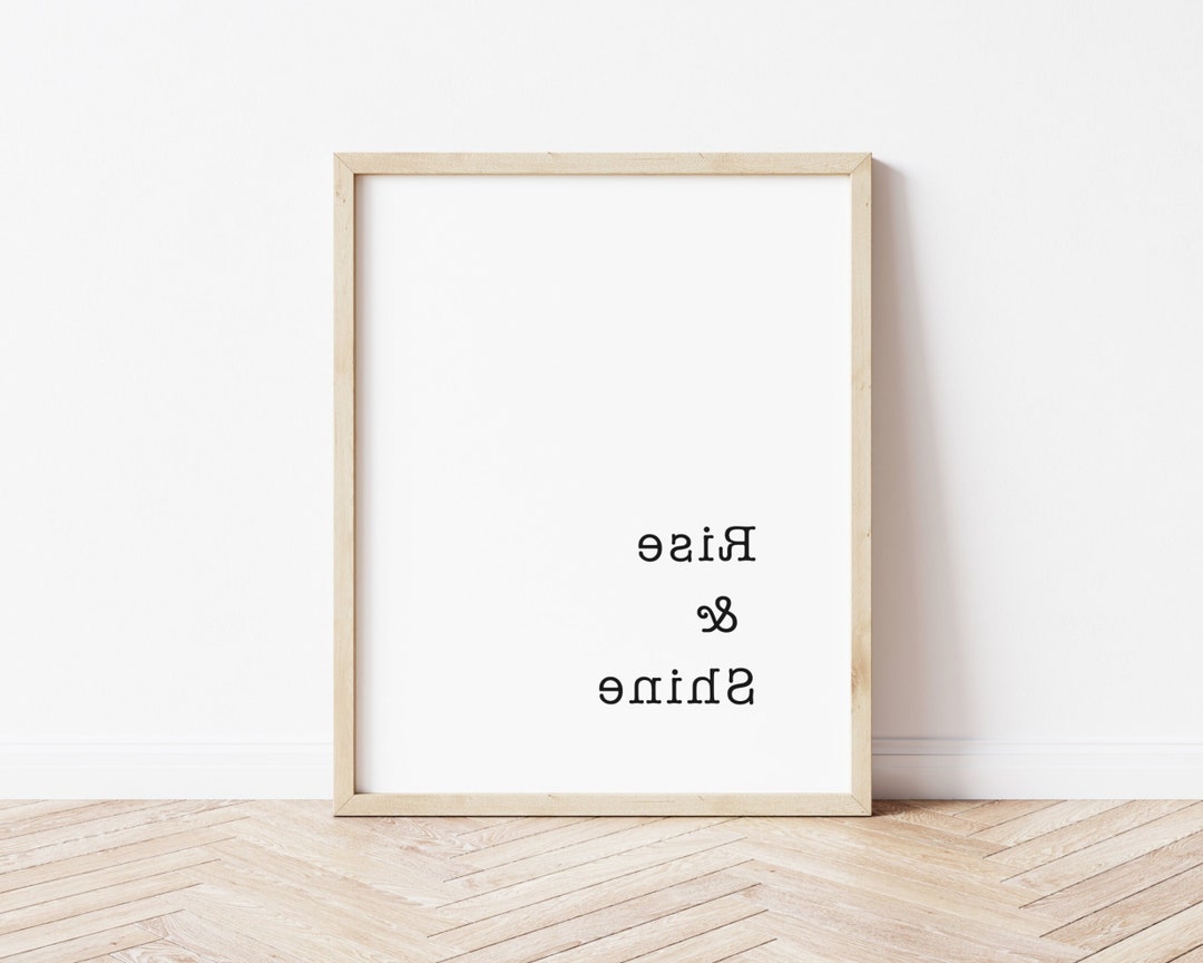 Mirror Art - "rise and Shine" Motivational Wall Art, Inspirational ...