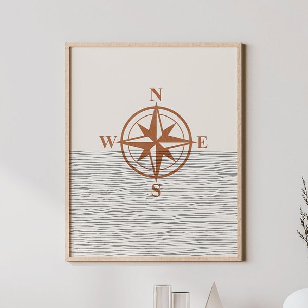 Compass Wall Art - Etsy