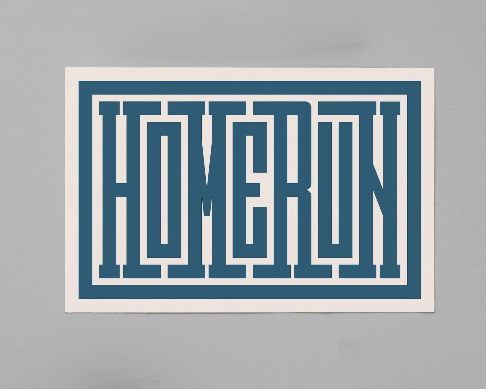 Baseball Art - “home Run” Typography Print - Baseball Wall Decor, Boys ...