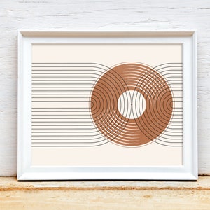 Vinyl Print - Mid Century Modern Vinyl Design, Vinyl Poster Wall Art - Etsy