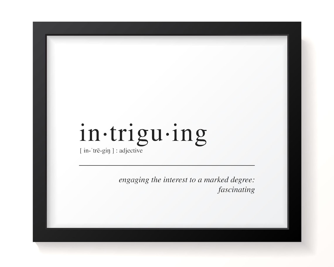 Intriguing Wall Art Dictionary Definition Print Fearless - Etsy