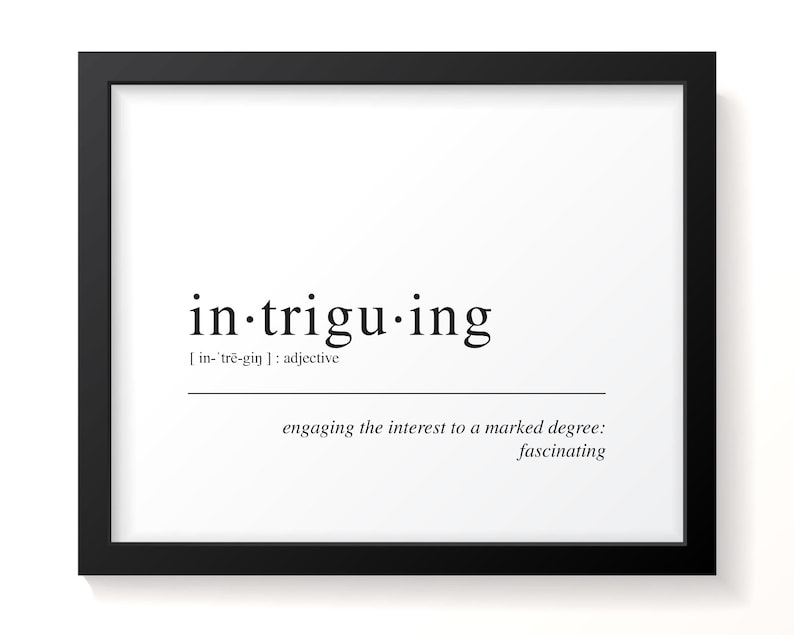 Intriguing Wall Art Dictionary Definition Print Fearless - Etsy