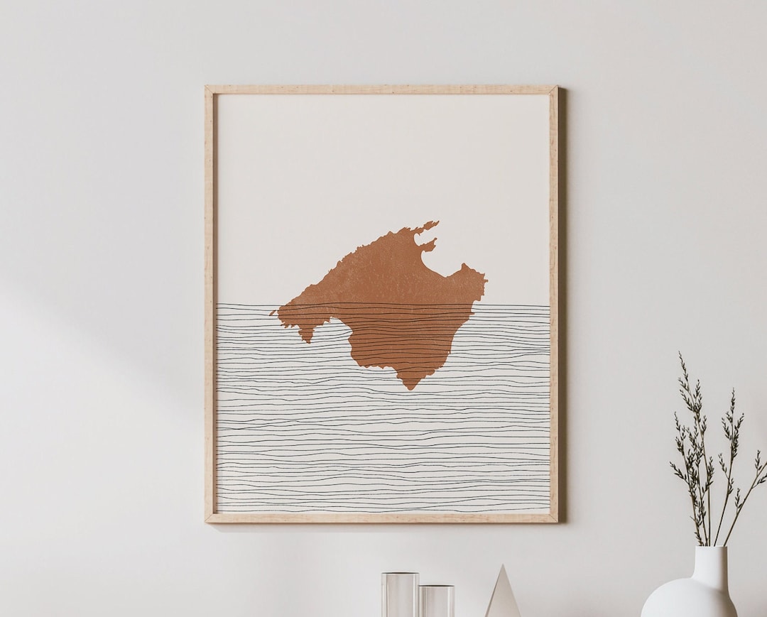 Majorca Art Print - Boho Majorca Island Wall Art, Majorca Spain Travel ...
