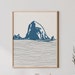Haystack Rock Art Print - Cannon Beach, Oregon - Haystack Rock Outline ...