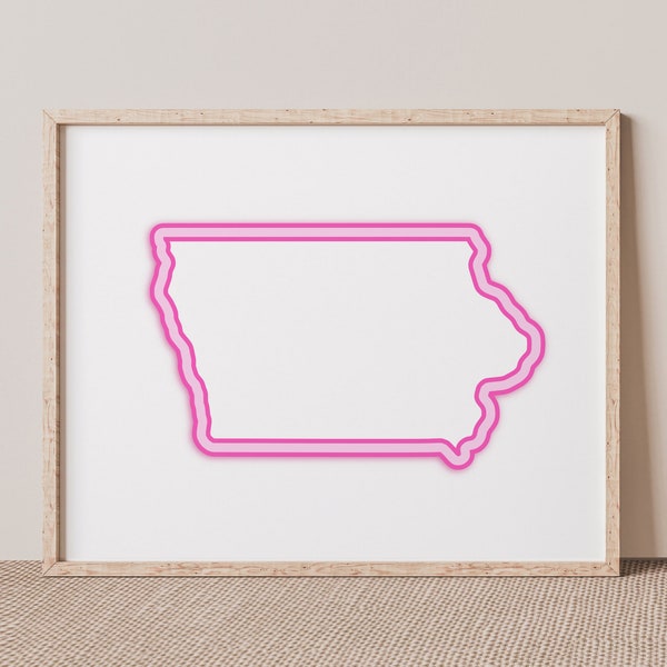Iowa Poster - Etsy