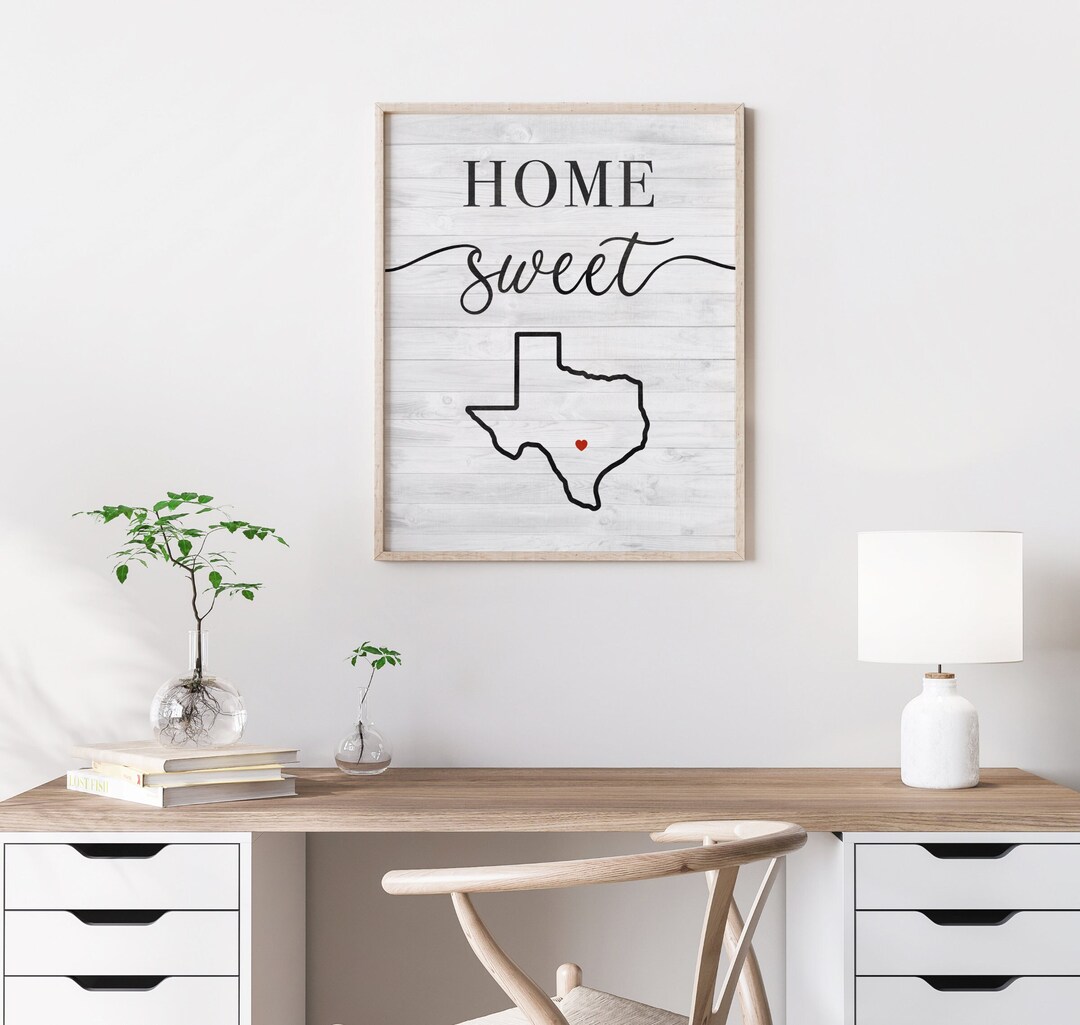 Custom Home Sweet Home Sign - Personalized to ANY State - New Home ...