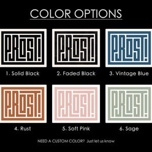 Prost Print - Cheers in German - Prost Typography Design, Brewery Decor ...