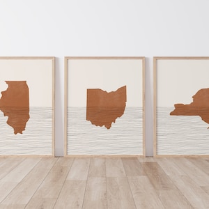 Custom Map Gift - Choose Your Design - Custom Map Prints, State Outline ...