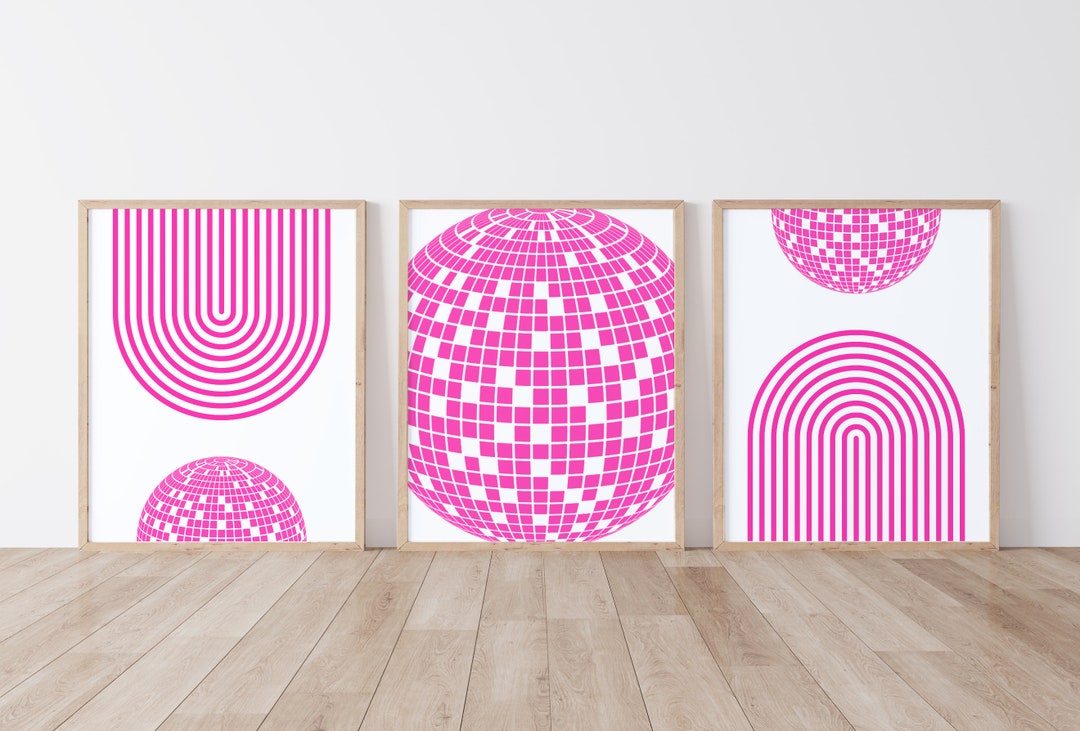 Preppy Disco Ball With Mid Century Modern Design Elements - Minimalist ...