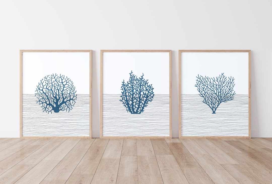 Coral Art - Coastal Wall Art / Room Decor, Coastal Poster, Boho Coral ...