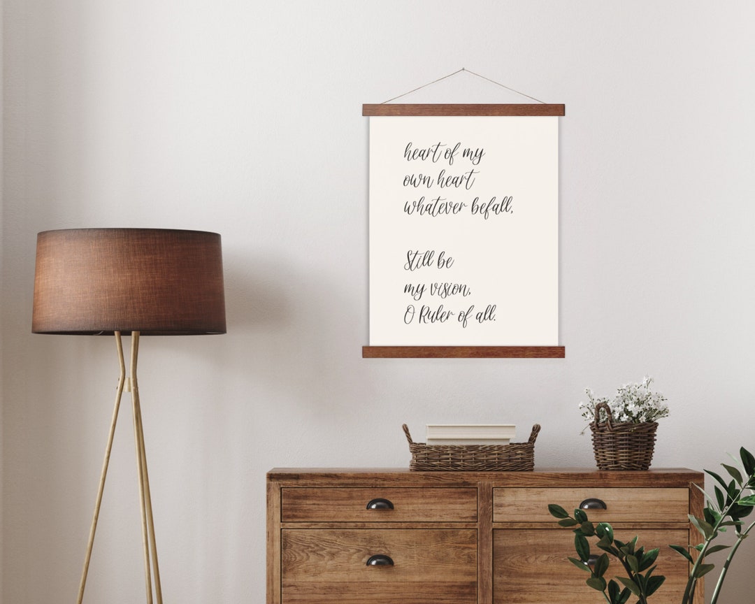 Be Thou My Vision - Hymn Wall Art, "heart of My Own Heart, Whatever ...