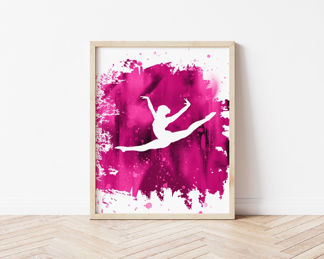 Dancing Art - Girls Dancing Poster, Dancer Decor - Framed OR Unframed ...
