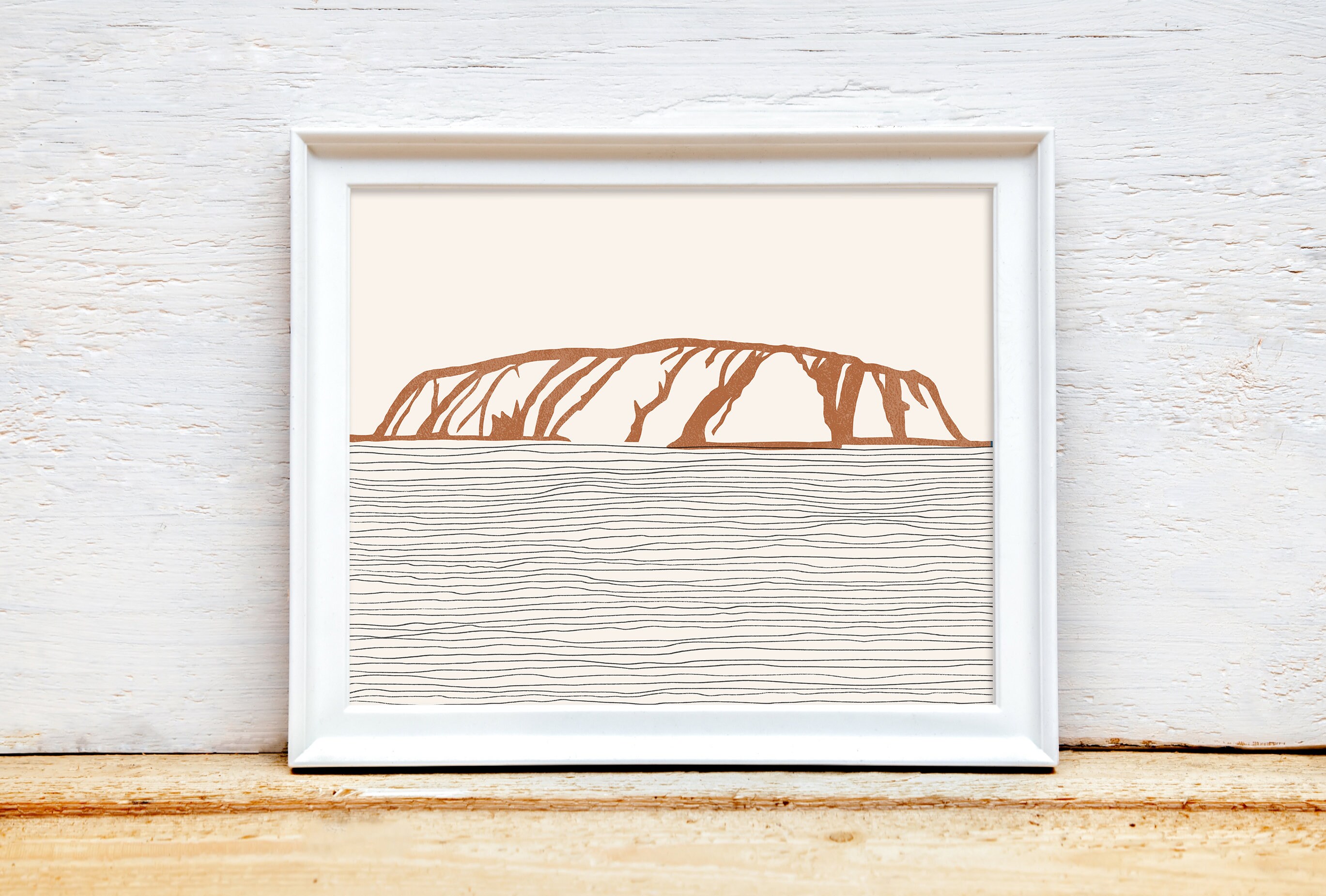Boho Uluru Art Print Uluru-kata Tjuta National Park - Etsy