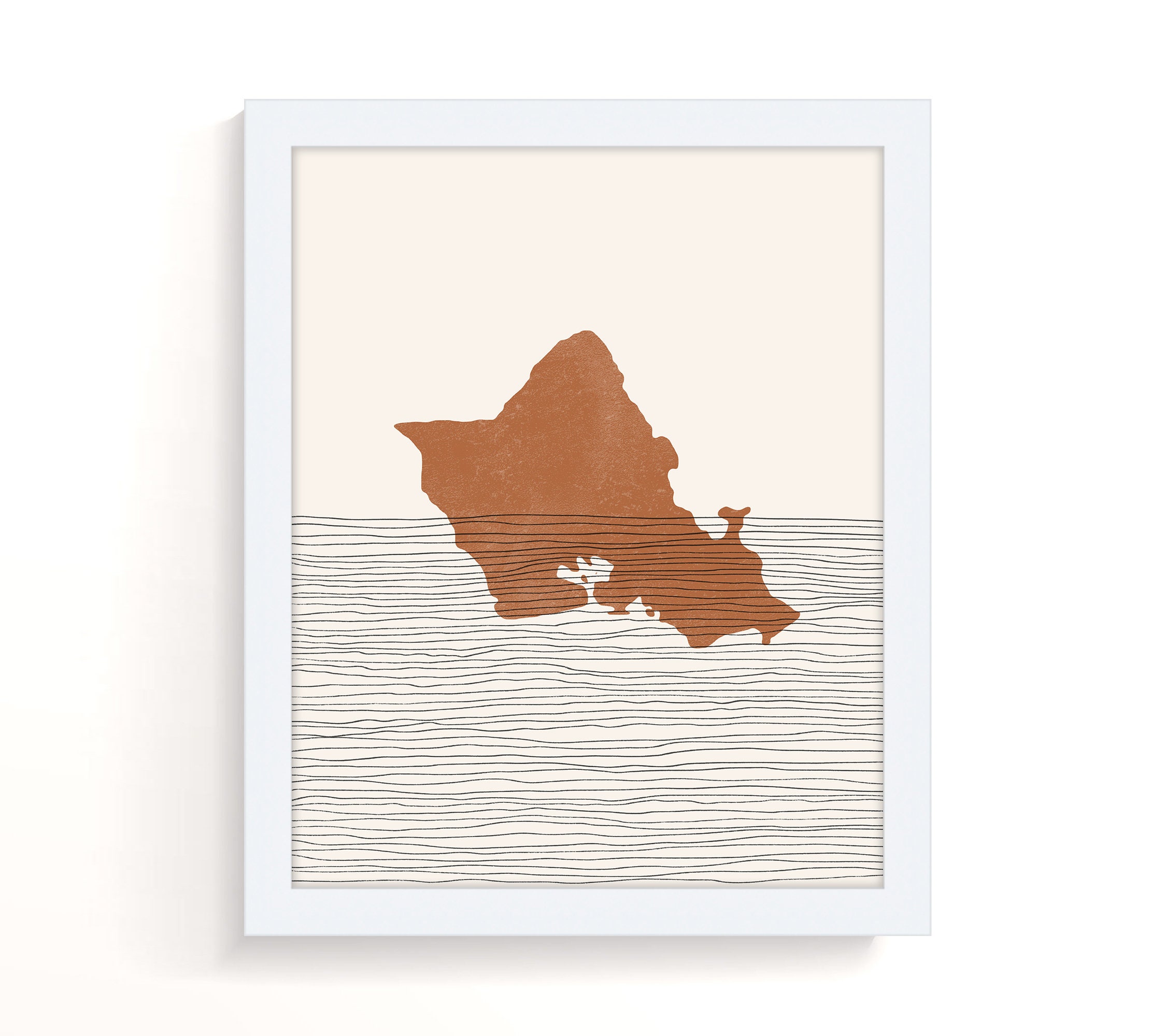 Oahu Art Print - Boho Oahu Hawaii Wall Art and Decor, Travel Poster ...