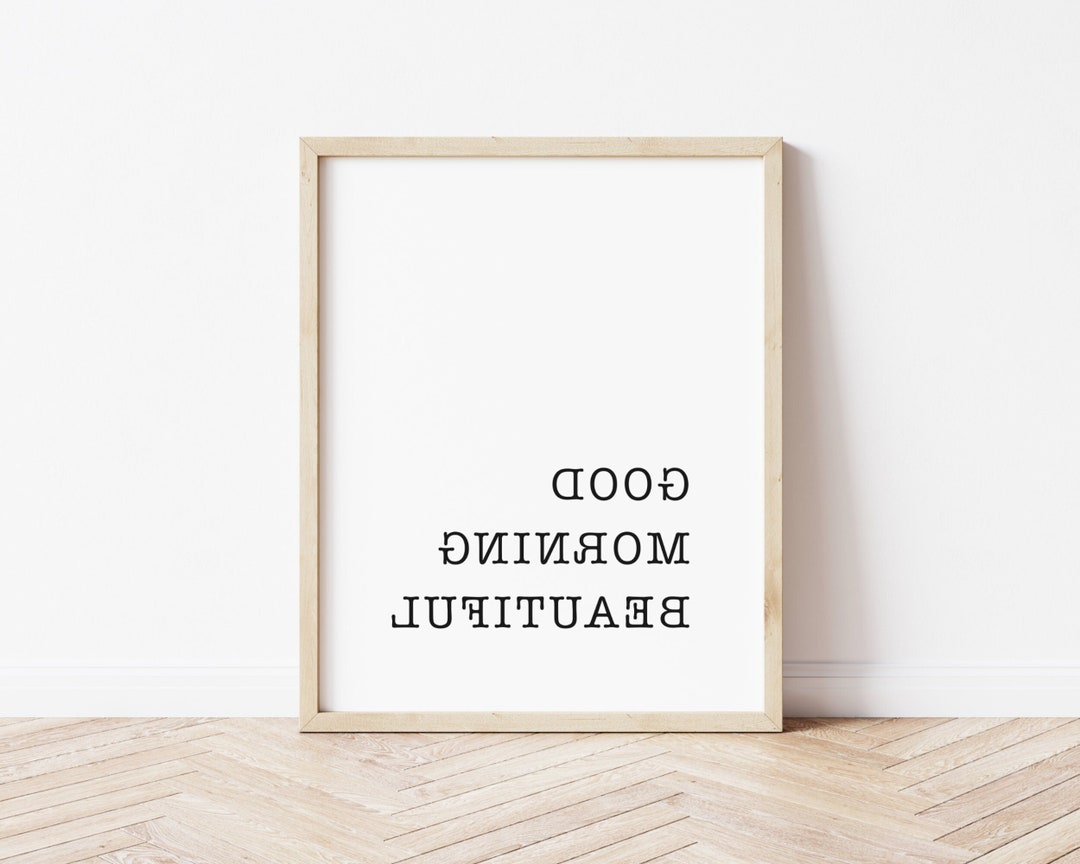 Mirror Art - "good Morning Beautiful" Gift for Wife - Wall Art, Cute ...
