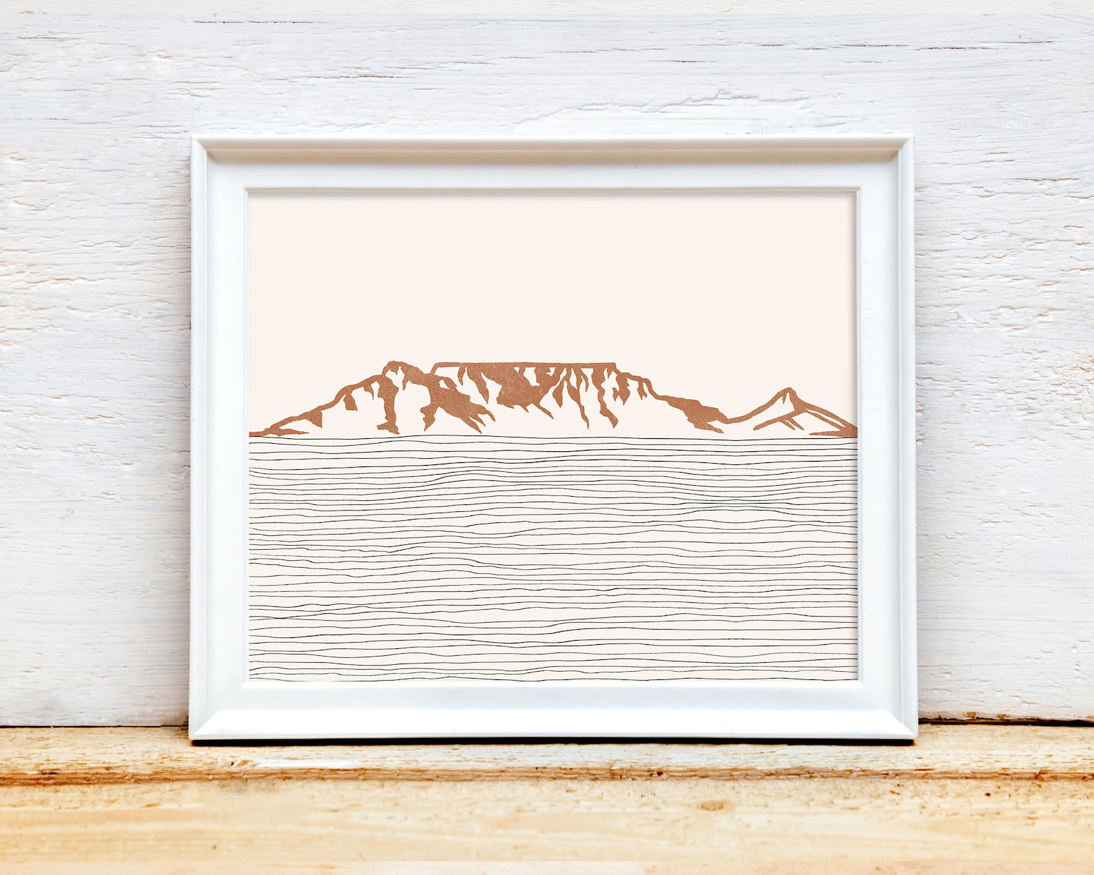 Table Mountain Art Print - Capetown, South Africa - Table Mountain ...