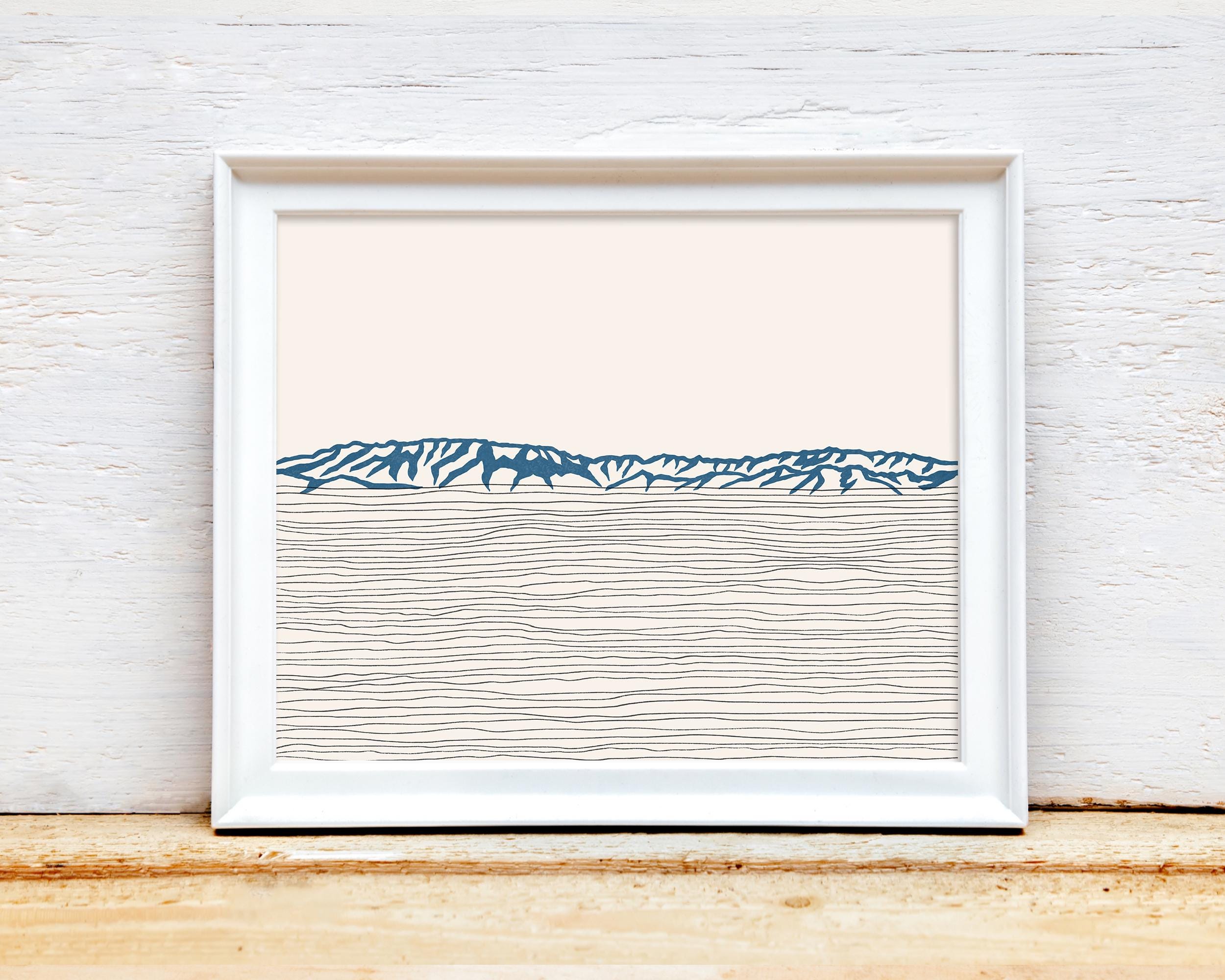 Boho Sandia Mountains Art Print - Albequerque, New Mexico - Sandia ...