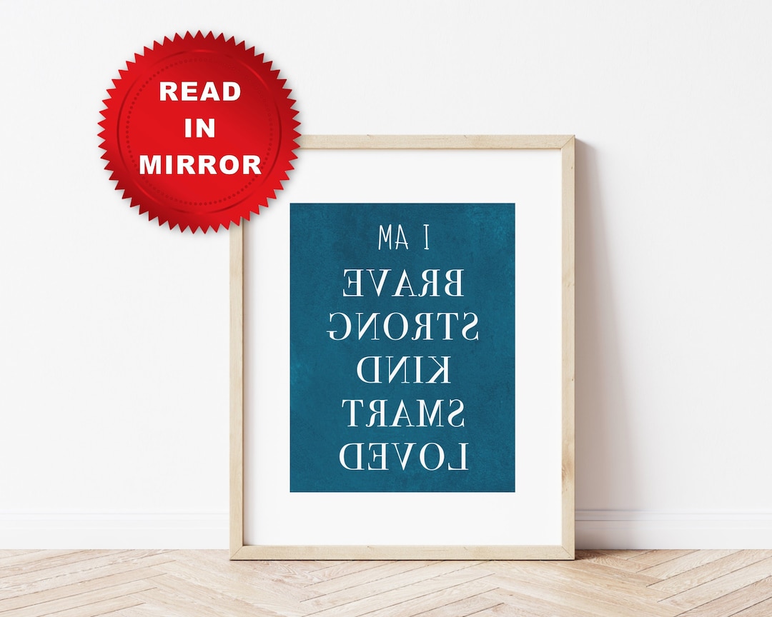 Positive Affirmation - READ IN MIRROR, Positive Affirmation, Reversed ...
