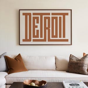 Detroit Art - Detroit Typography Design, Detroit Michigan Wall Art ...