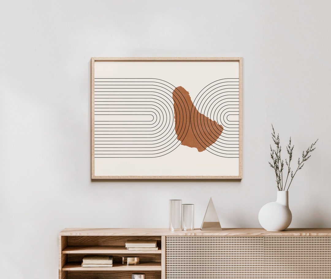 Barbados Wall Art - Mid Century Barbados Map, Retro Barbados Wall Decor ...
