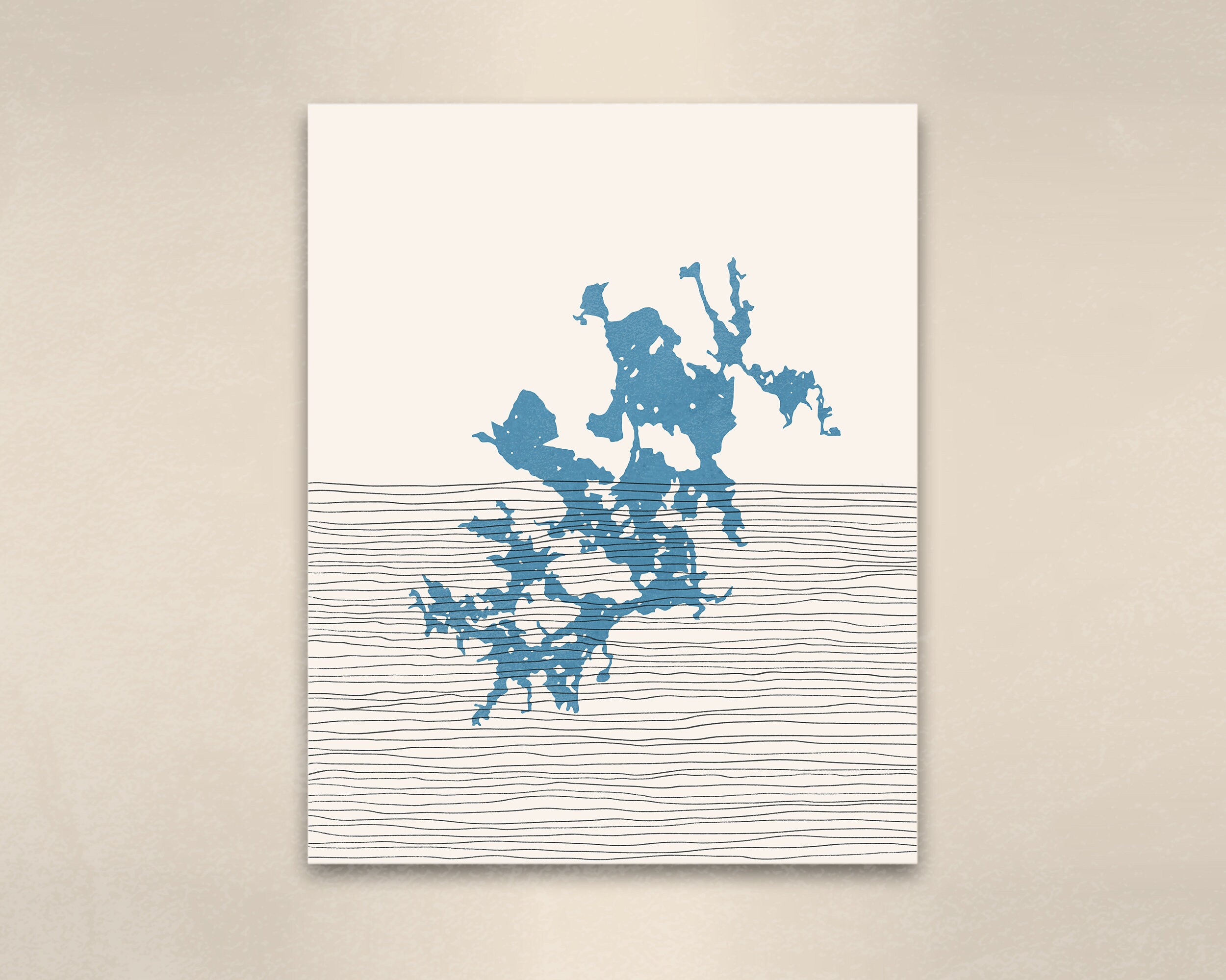 Lake Insula Art - Boho Lake Insula Print, Lake Insula Minnesota ...